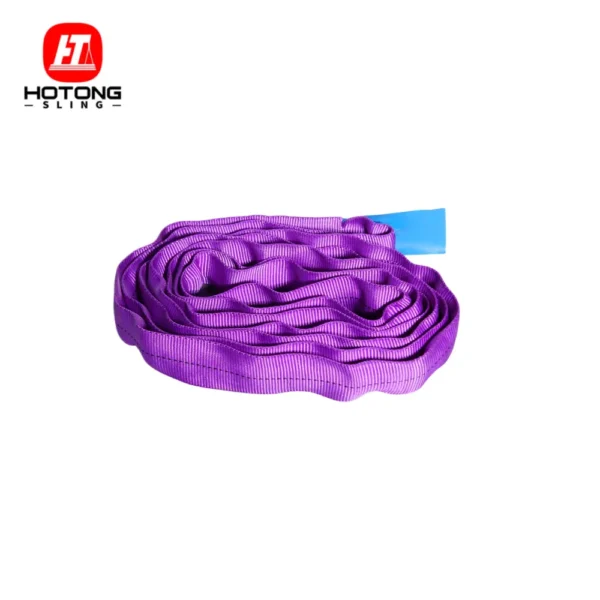1 Ton Purple Endless Round Soft Lifting Sling EN 1492-2 SF 7:1