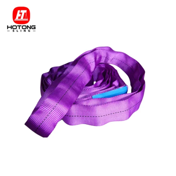 1 Ton Purple Endless Round Soft Lifting Sling EN 1492-2 SF 7:1